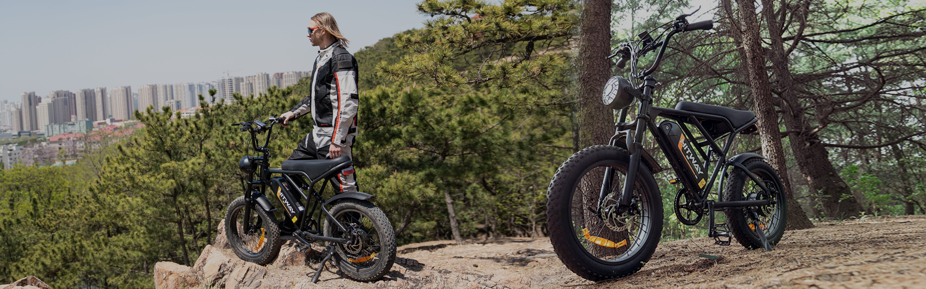 Fat Tyre Electric Bikes | HITWAY Off Road Fat Tyre Ebike E-Fatbike ...