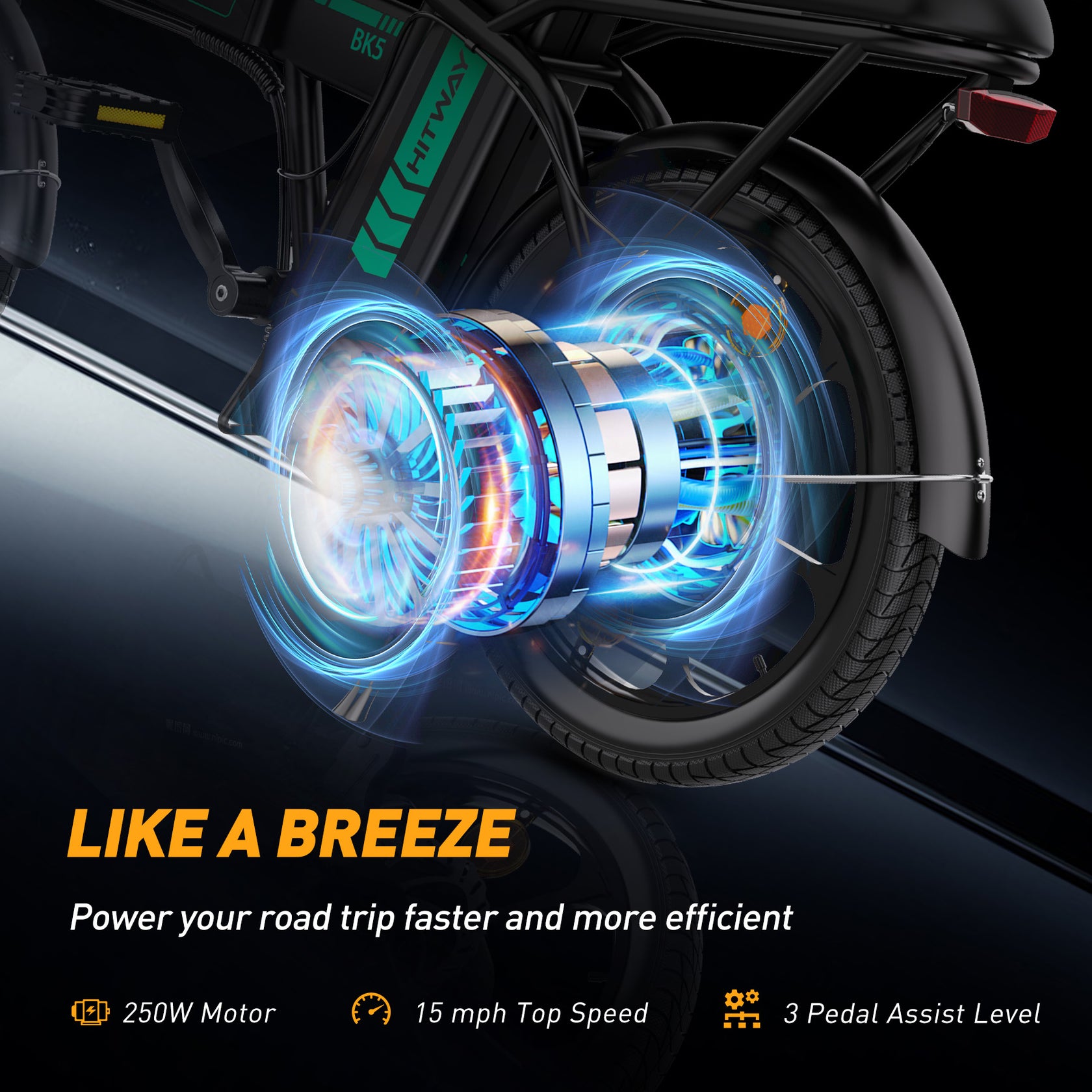 HITWAY BK5 Folding Electric Bike 250W 36V 10.4AH Electric Bike E Bike ...