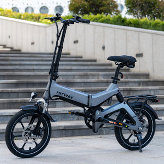 HITWAY BK2 Folding Ebike 250W 36V 7.8Ah 16’’ mini ebike with removable ...