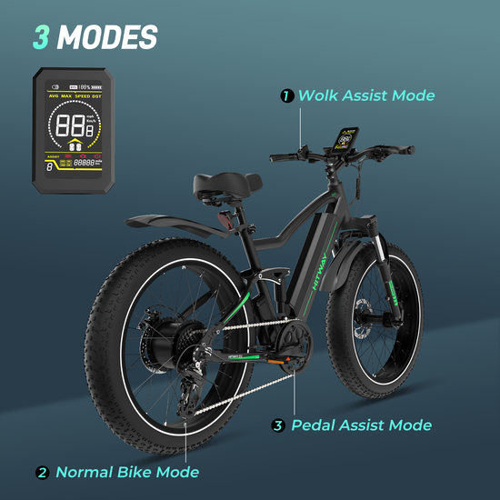 BK9 Electric Bike 70-150 km Mileage 250W 48V 16AH Battery | HITWAY ...