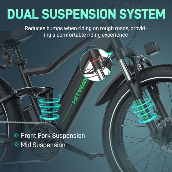 BK9 Electric Bike 70-150 km Mileage 250W 48V 16AH Battery | HITWAY ...