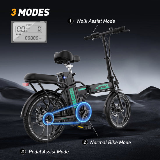 HITWAY BK5 Folding Electric Bike 250W 36V 10.4AH Electric Bike E Bike ...
